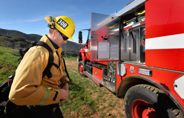 Taking a ride with Anaheim Fire & Rescue on off-road Type 3 wildland ...