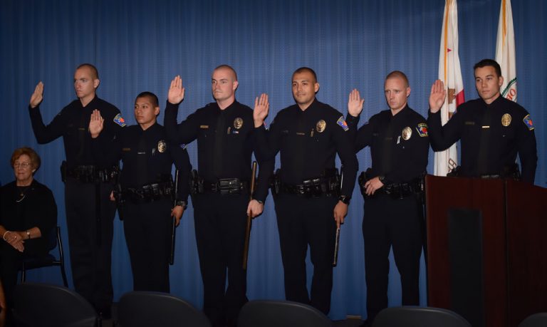 Orange PD swears in six new officers - Behind the Badge