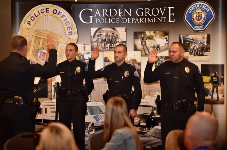 Garden Grove PD welcomes three new officers to its family - Behind the ...