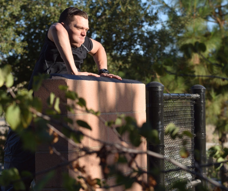 Orange PD officer gives tips on getting over wall during physical ...