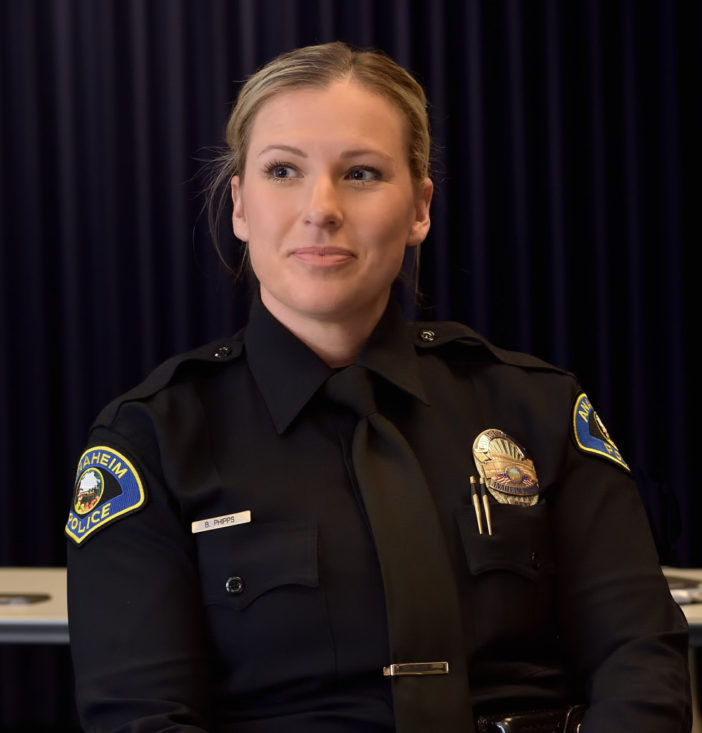 A female officer relatively new to the job at the Anaheim PD talks ...