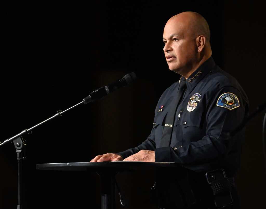 Hundreds gather for the memorial service for Anaheim Police Officer ...